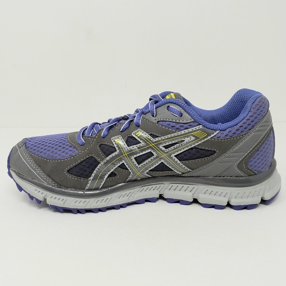 Asics | Shoes | Asics Gel Scram Trail Running Shoe Gray Purple | Poshmark